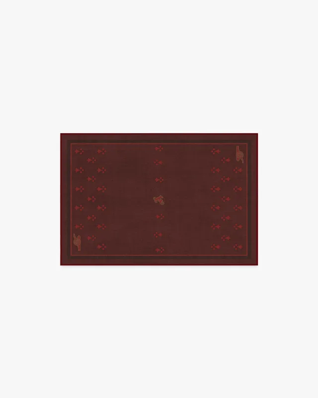 Arsenal Highbury Burgundy Rug | Ruggable