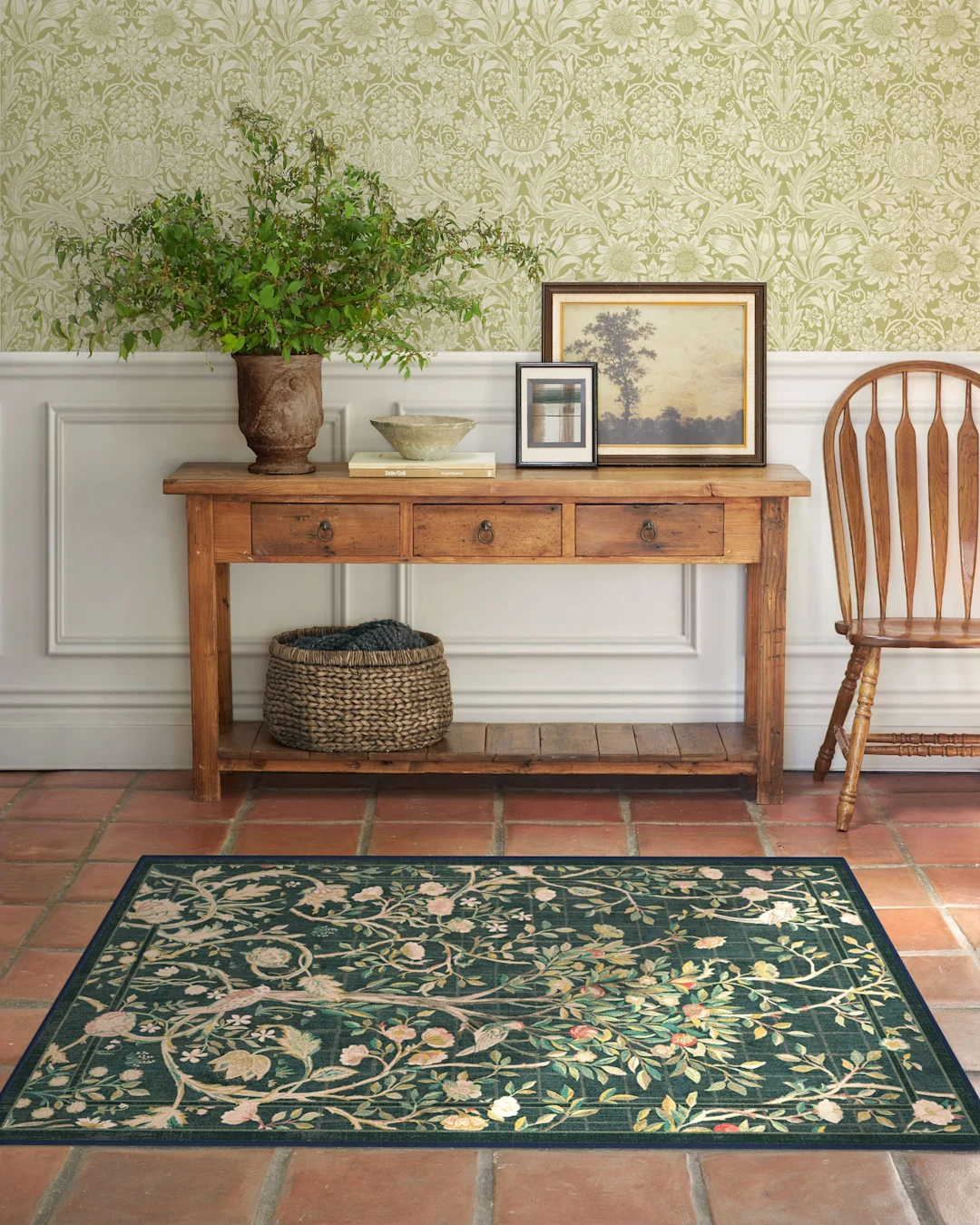 Morris & Co. Melsetter Teal Green Rug | Ruggable