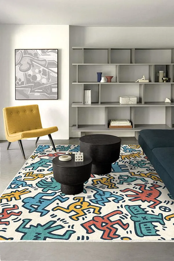Keith Haring Block Party Multicolour | Ruggable