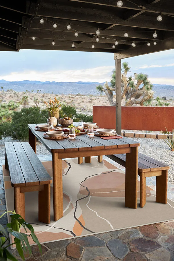 Outdoor Petra Copper Rose Rug | Ruggable