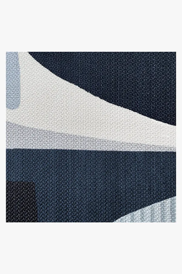 Outdoor Medley Blue & Grey Rug | Ruggable