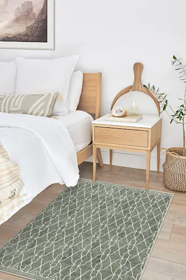 Grogu™ Trellis Sage Green Rug | Ruggable