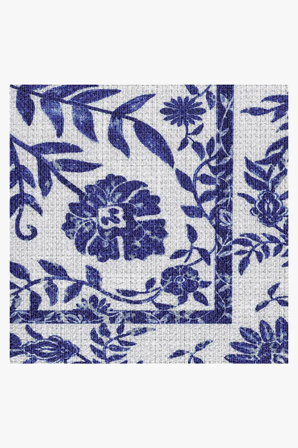 Outdoor Fontaine Delft Blue Rug | Ruggable