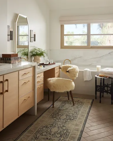 Zahra Ink & Vintage Citron Rug | Ruggable