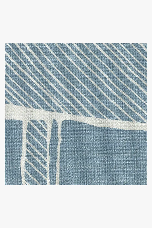 Outdoor Rune Slate Blue Rug | Ruggable