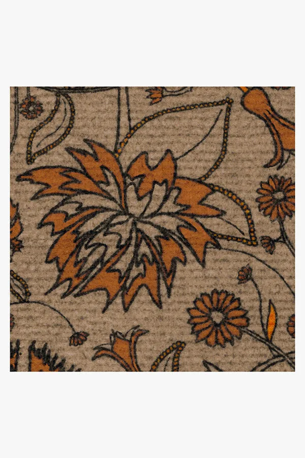 Iris Apfel Spring Has Sprung Burnt Orange Doormat | Ruggable