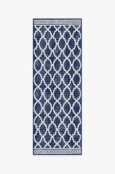 Outdoor Cleo Trellis Royal Blue Rug | Ruggable