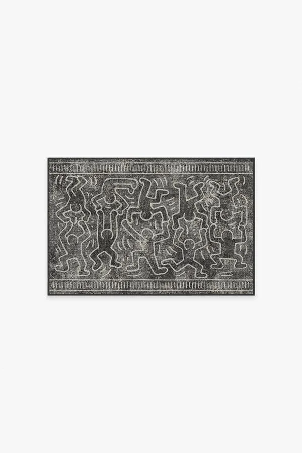 Keith Haring Balancing Act Black | Ruggable
