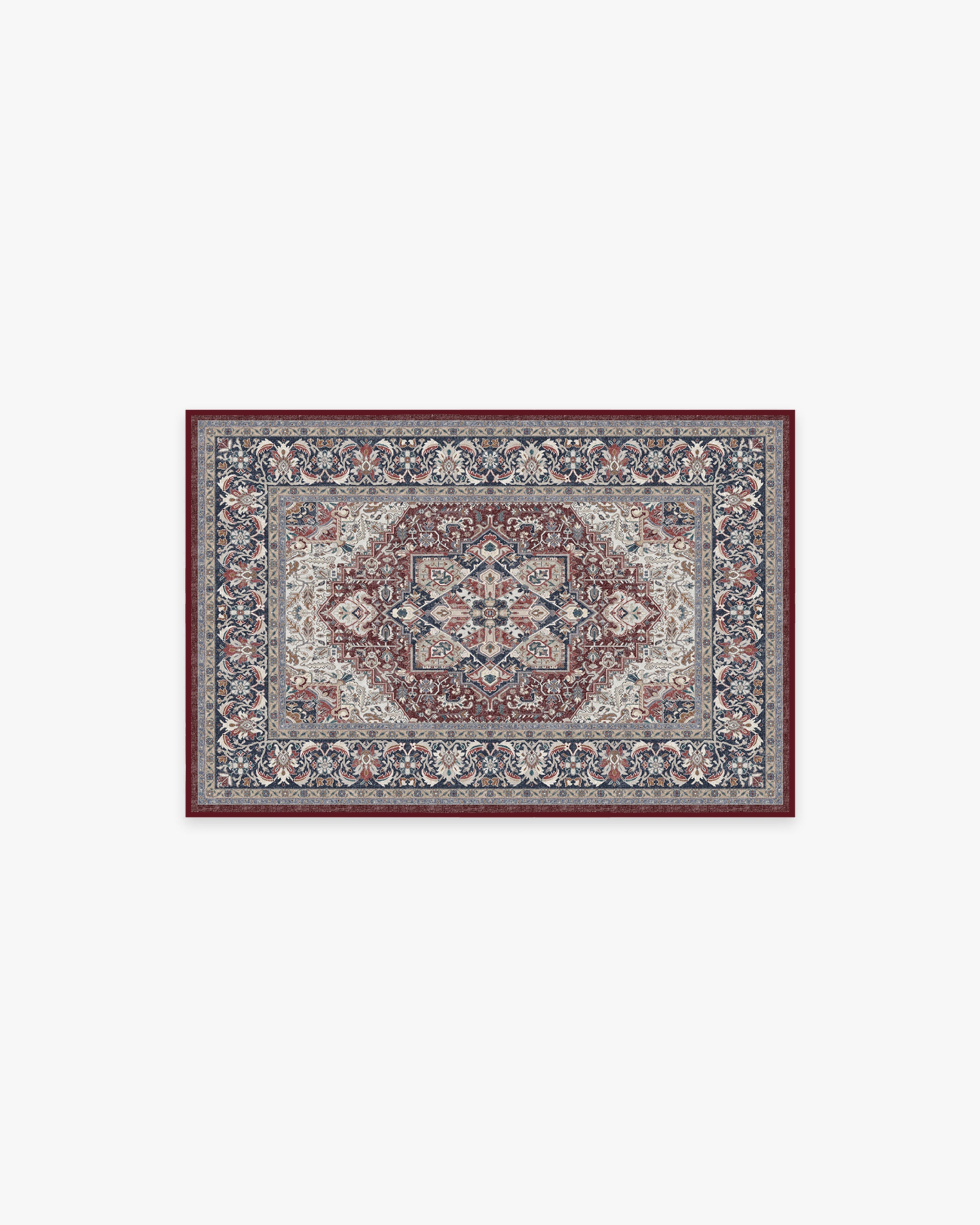 Hendesi Heriz Bordeaux Rug | Ruggable