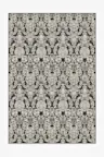Mickey Damask Charcoal Rug | Ruggable