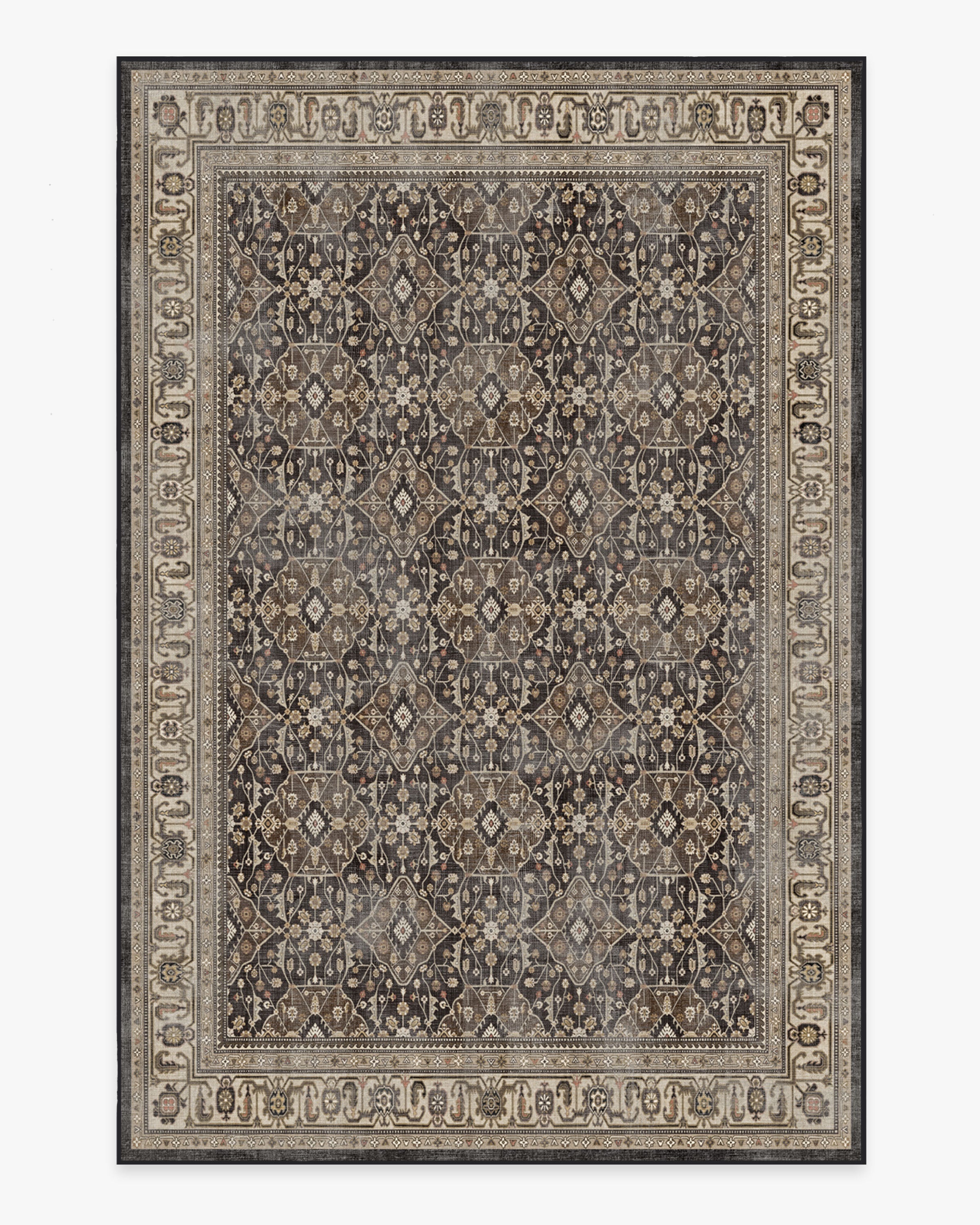 Alessia Dark Wood Rug | Ruggable