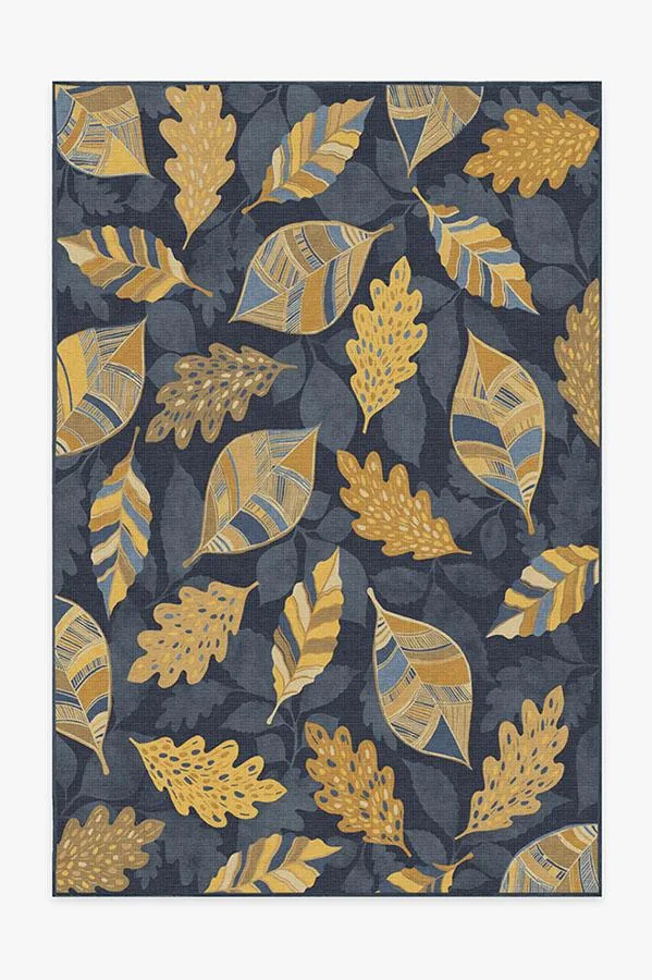 Aurelia Navy Gold Rug | Ruggable