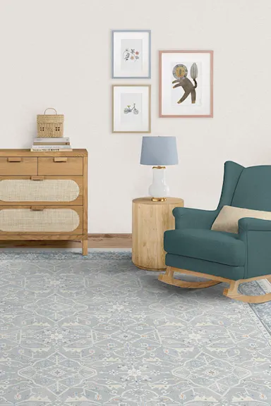 Celestine Soft Blue Rug | Ruggable