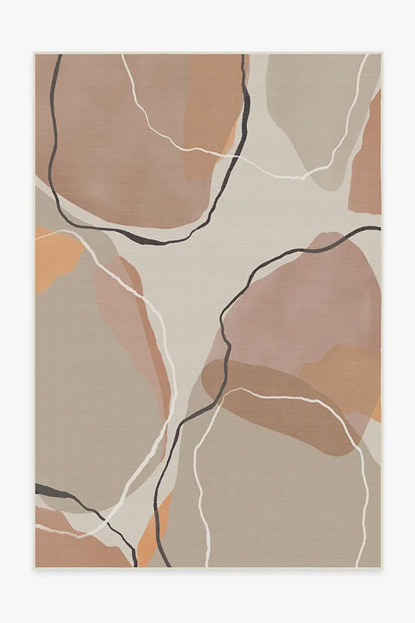 Outdoor Petra Copper Rose Rug | Ruggable