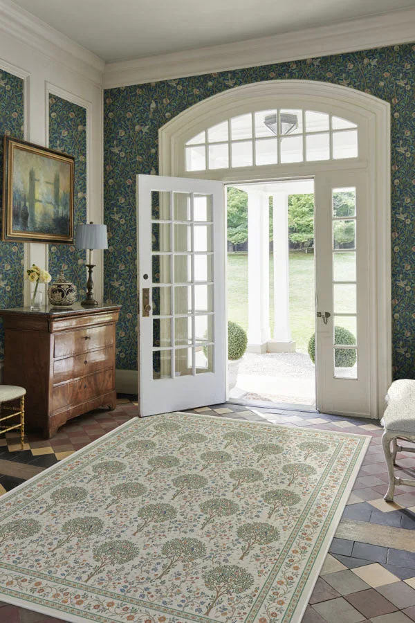 Morris & Co. Kelmscott Tree Green Tufted Rug | Ruggable