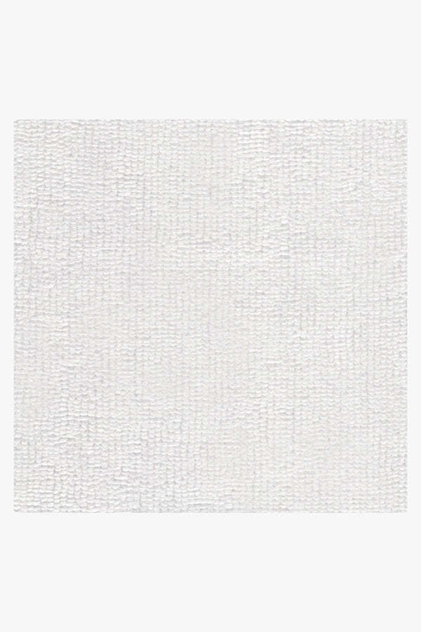 Closeup of Ruggable's Solid White Bath Mat