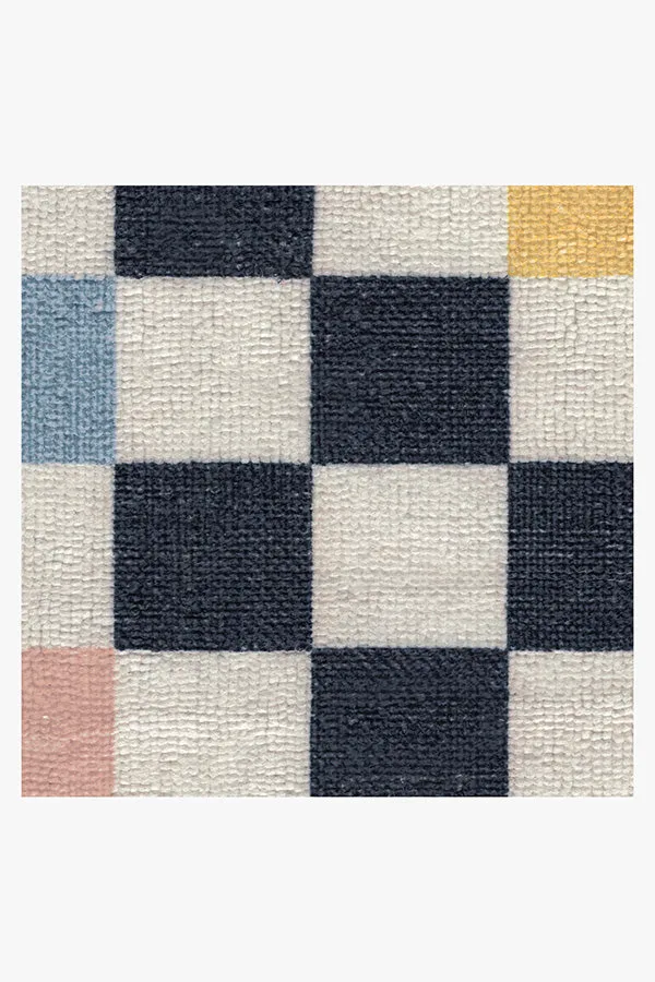 Bain Checkered Multicolor Bath Mat | Ruggable