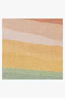 Outdoor Watercolor Waves Copper Jade Rug | Ruggable