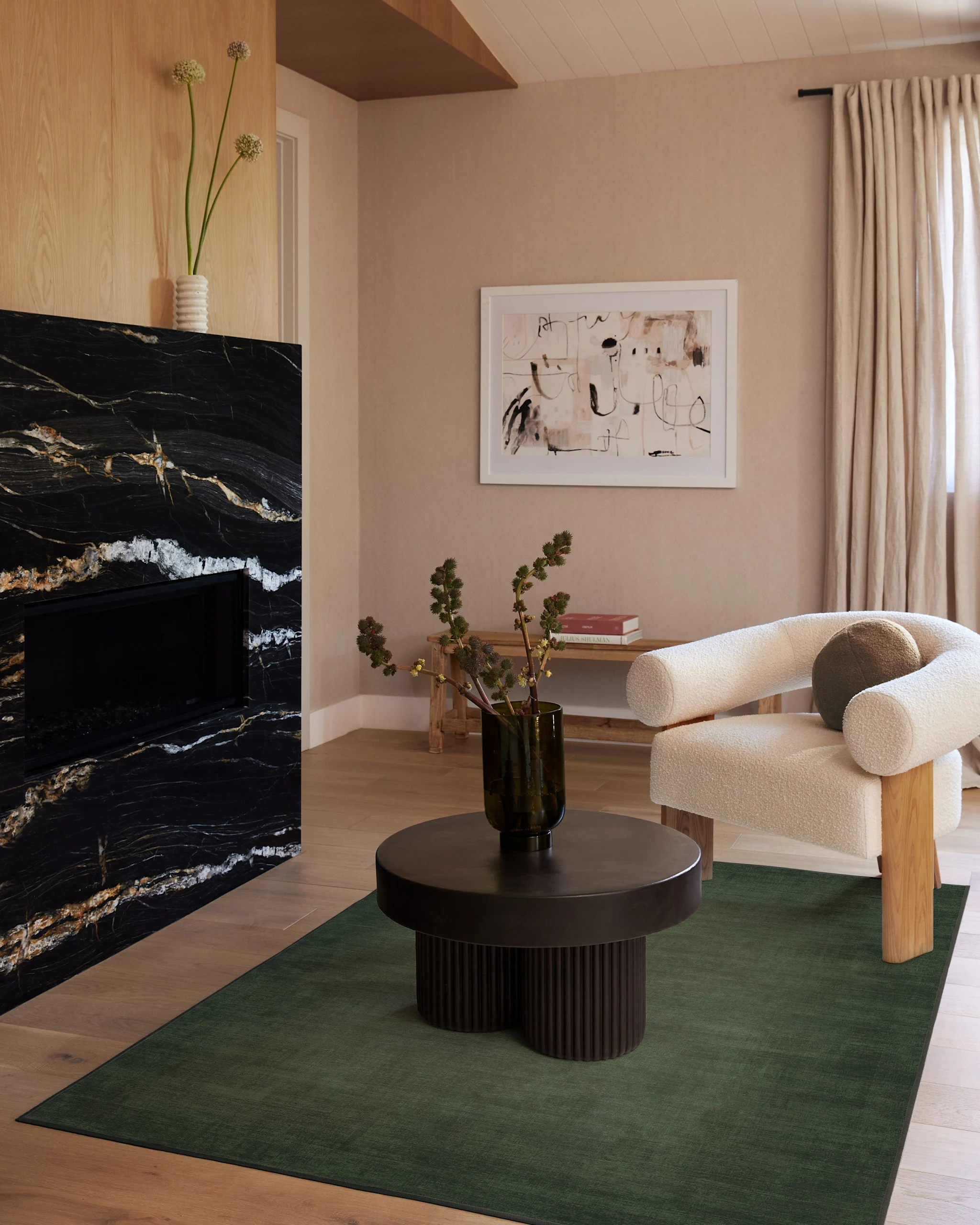 Aura Ombre Solid Sage Rug | Ruggable