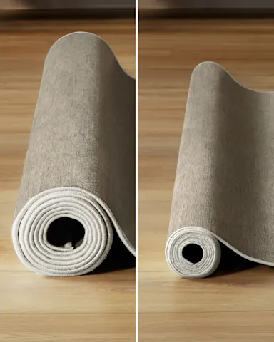 Melange Solid Light Grey Tufted Rug | Ruggable