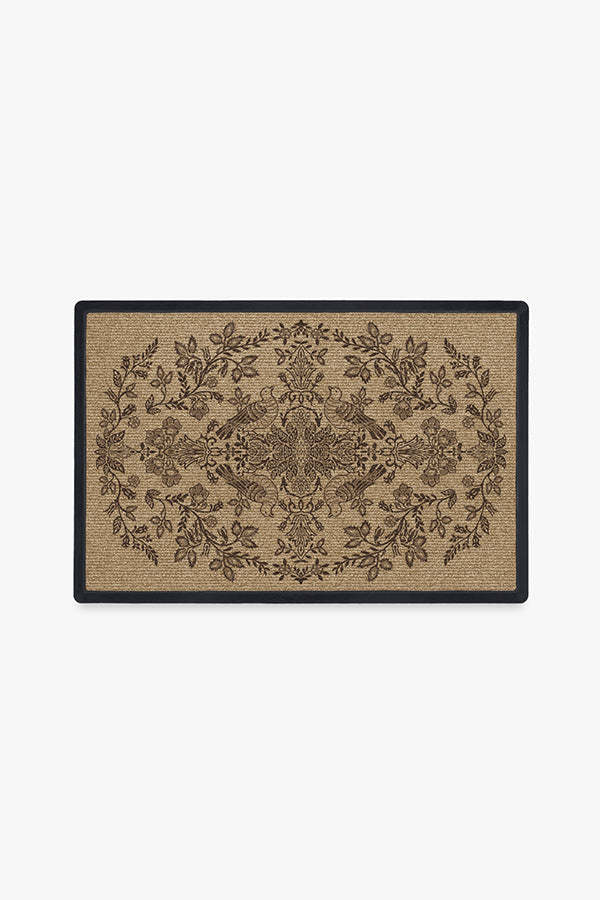 Morris & Co. Pure Dove & Rose Dark Wood Doormat