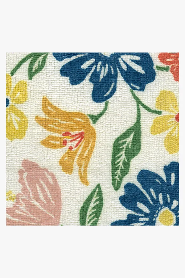 Bella Bouquet Multicolor Bath Mat | Ruggable