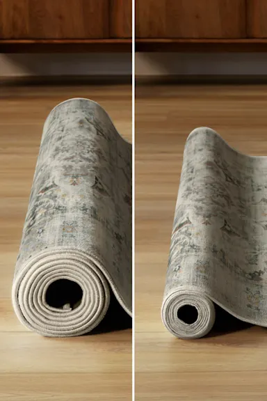 Crackle Light Grey Tufted Rug | Ruggable