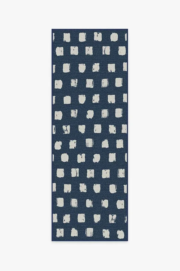 Outdoor Cobblestone Navy Rug | Ruggable