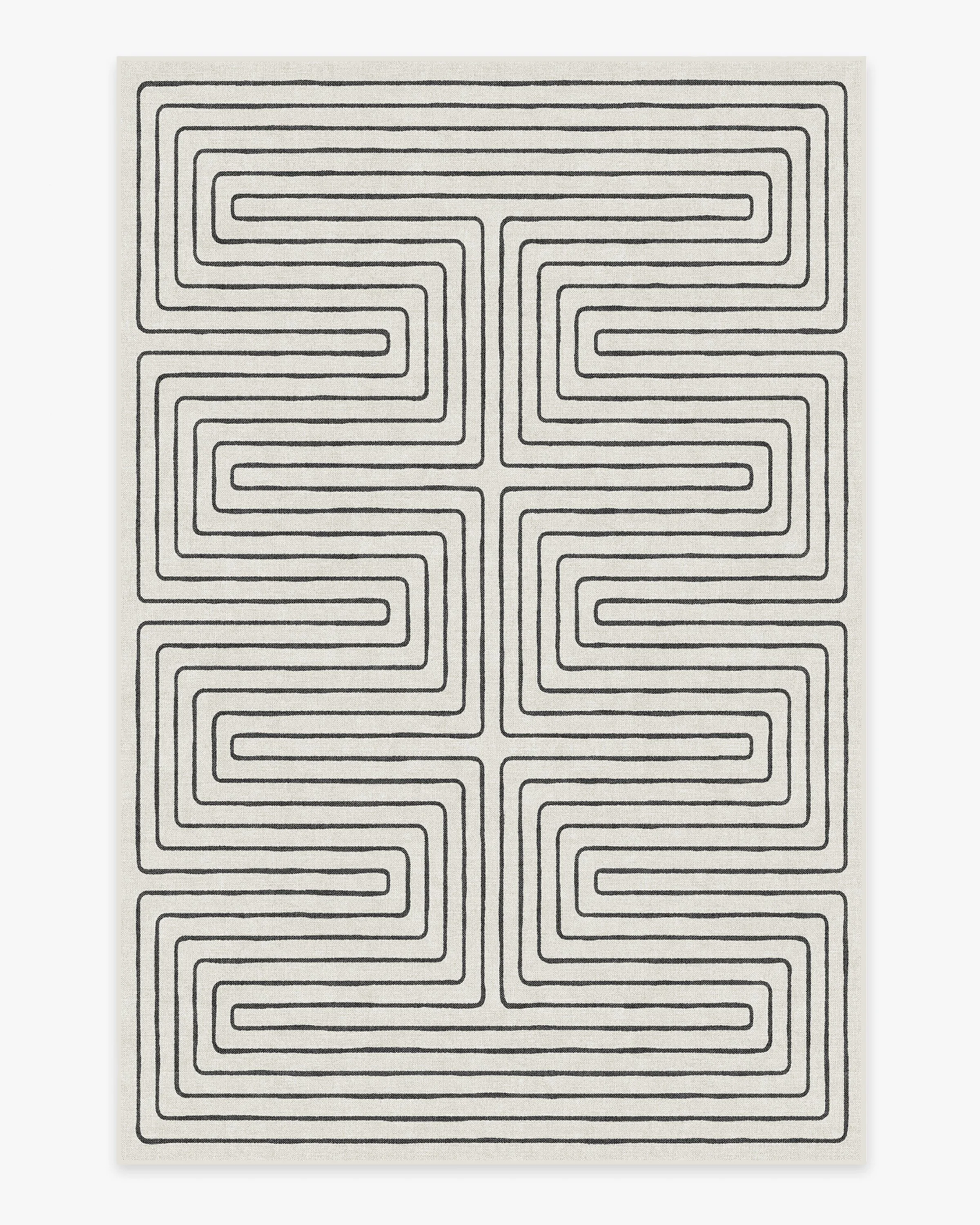 Jonathan Adler Labyrinth Black & Ivory Rug | Ruggable