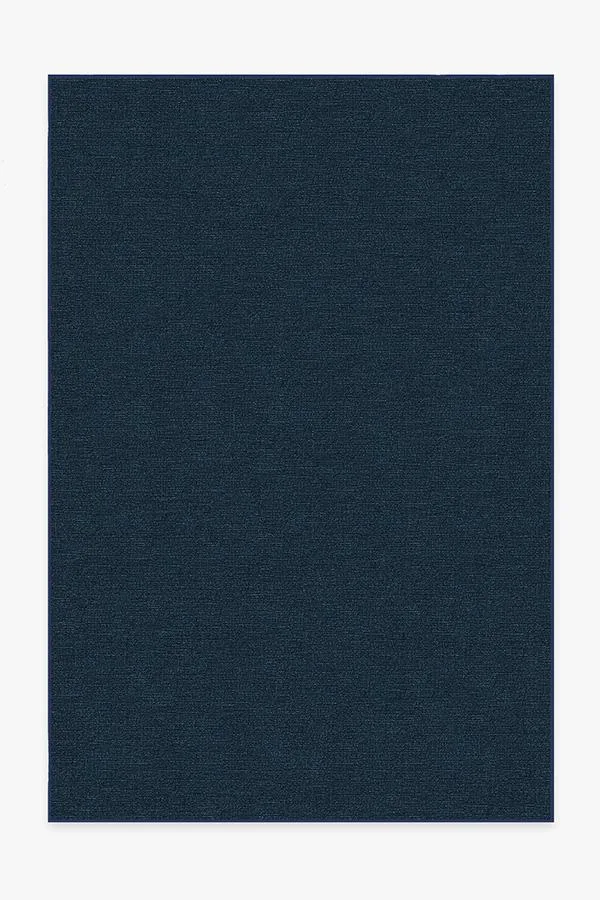 Heathered Solid Navy Rug | Ruggable