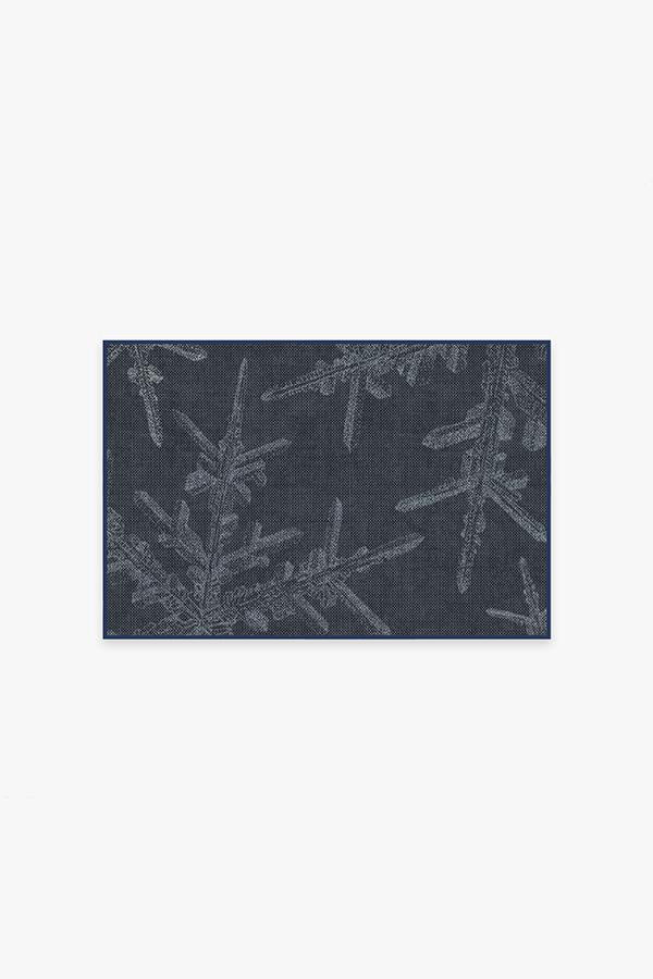 Snowflake Navy Rug | Ruggable