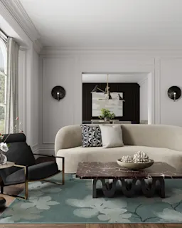 Magnolia Teal Rug | Ruggable