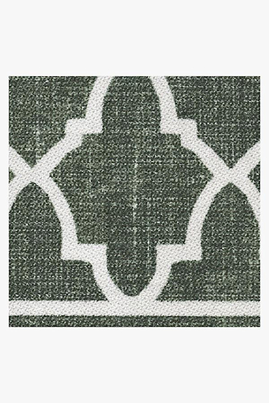 Outdoor Varia Trellis Forest Green Rug