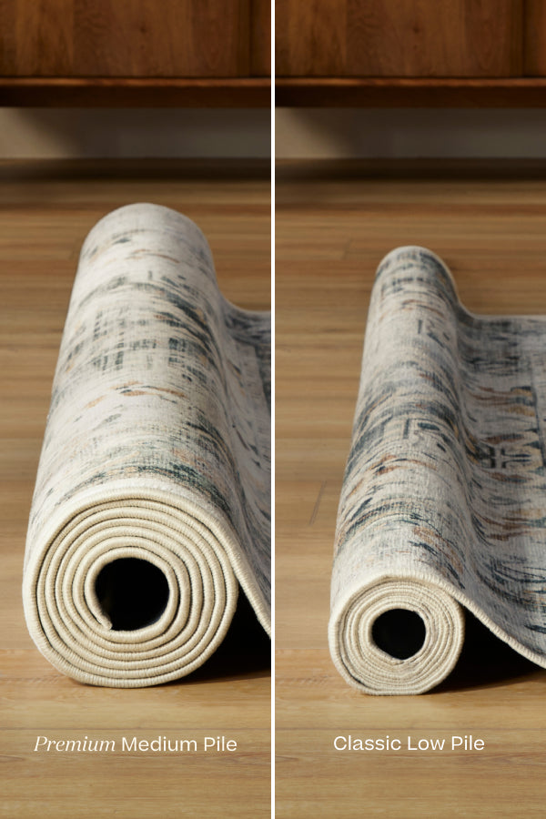 Crackle Light Grey Premium Rug