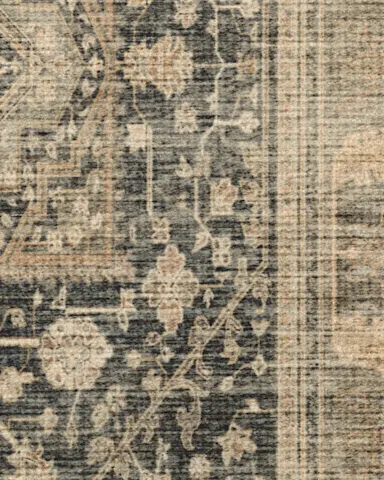 Zahra Ink & Vintage Citron Rug | Ruggable