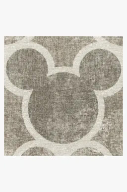 Mickey Trellis Ash Grey Rug | Ruggable