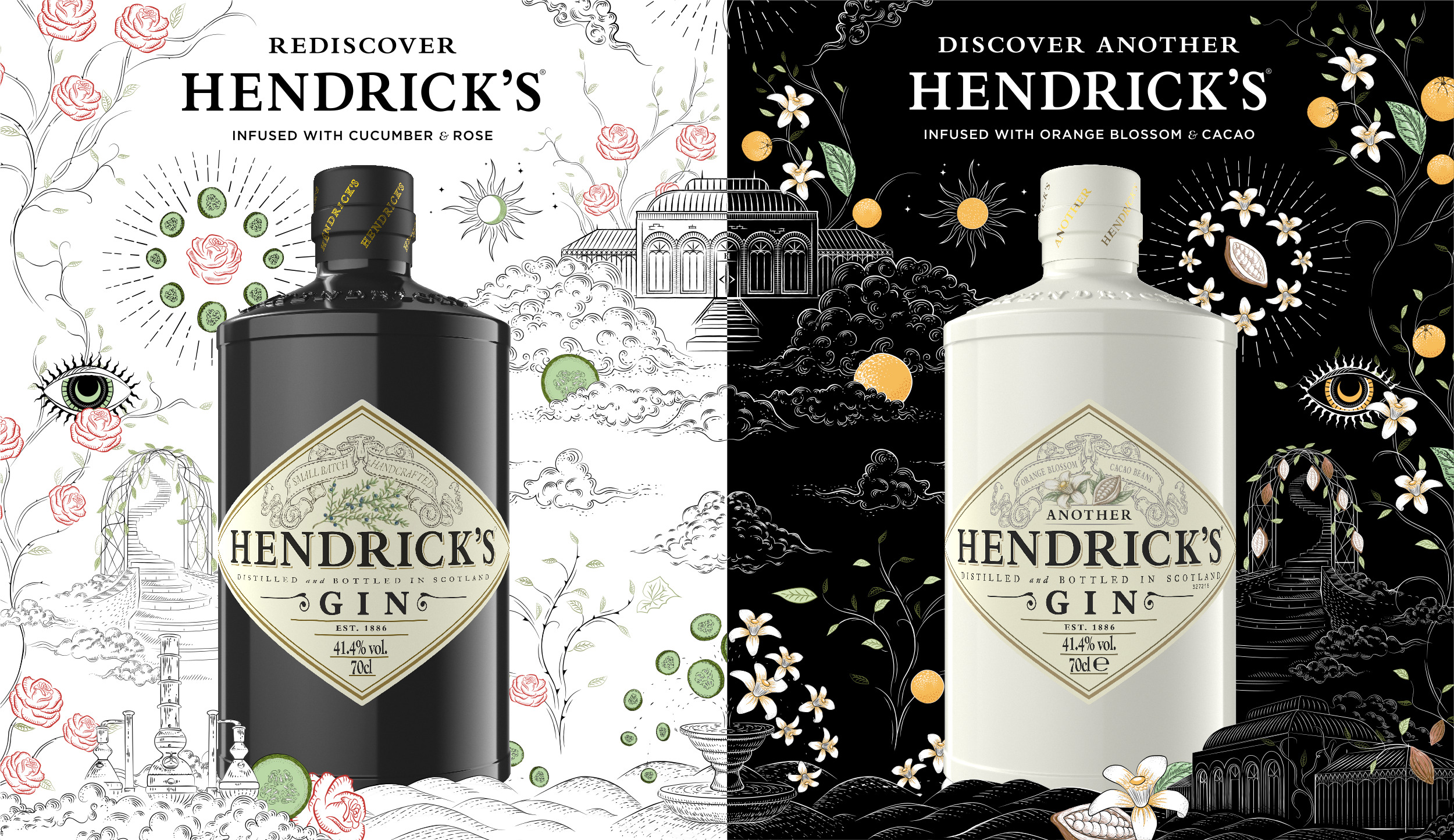 Hendrick’s Scottish Gin Infused with Cucumber & Rose