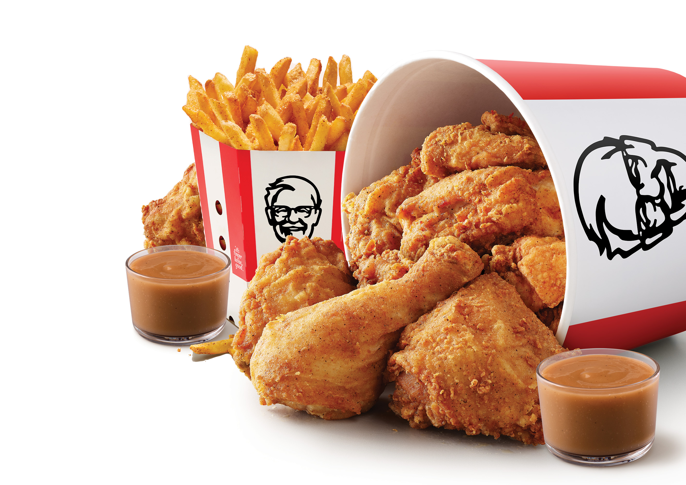 12 Pieces Chicken Fries & Gravy Bucket | Exclusive Online Deals | KFC Menu