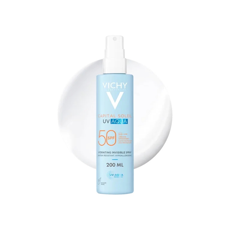 Vichy Soleil UV Aqua Hydrating Invisible Body Spray SPF50 | Noli