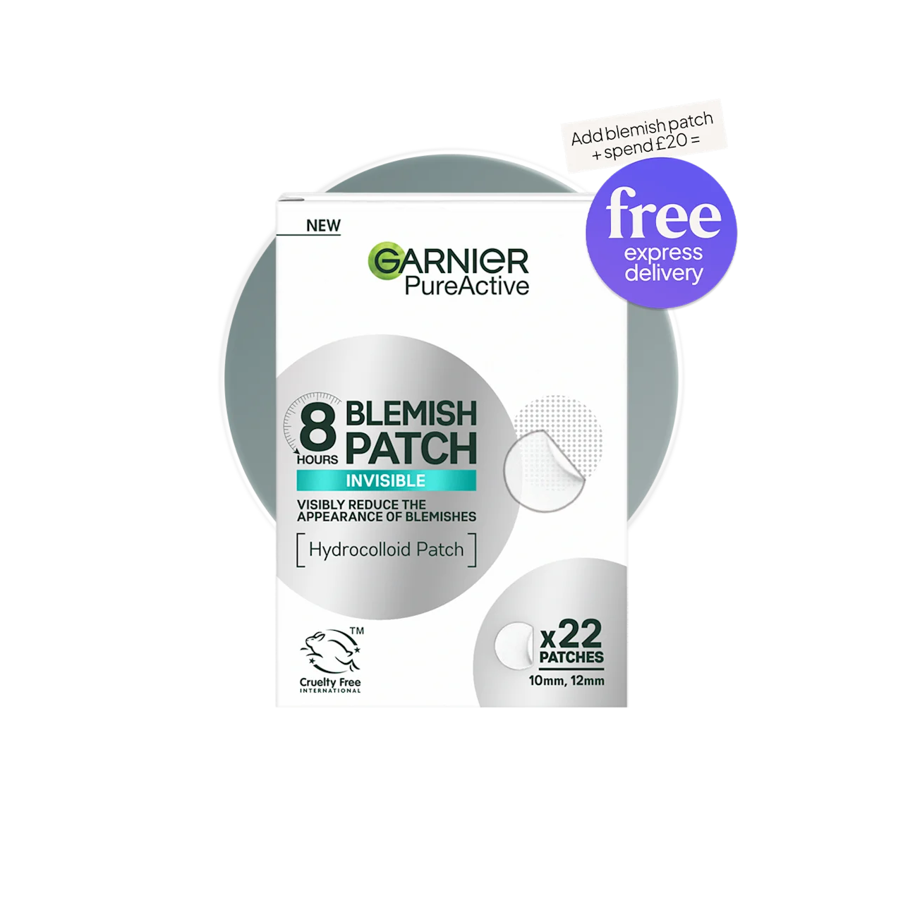 Pure Active 8hr Invisible Hydrocolloid Blemish Patch Garnier | Noli