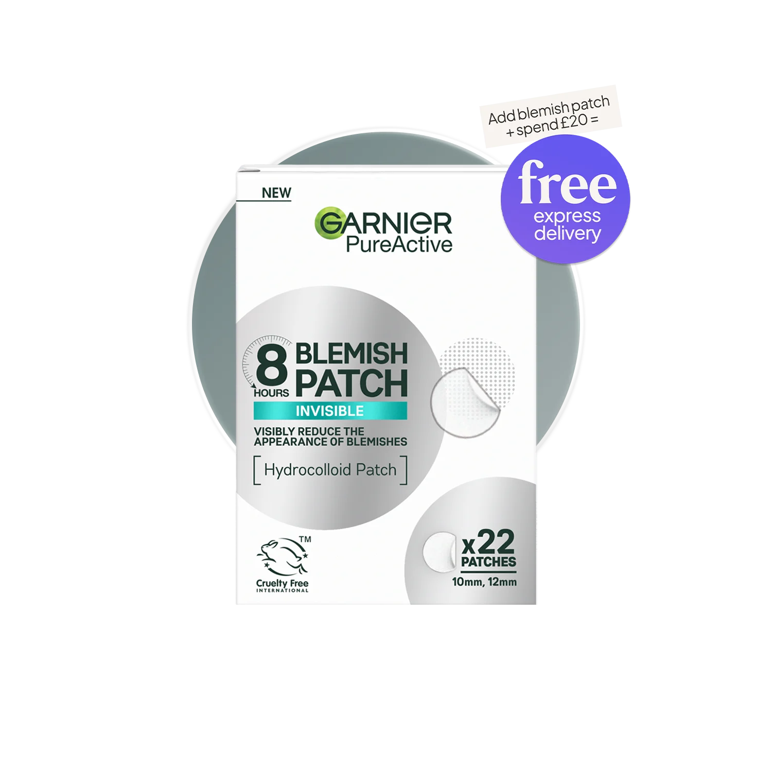 Pure Active 8hr Invisible Hydrocolloid Blemish Patch Garnier | Noli