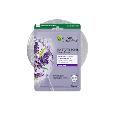Garnier Moisture Bomb Lavender Sheet Mask | Noli