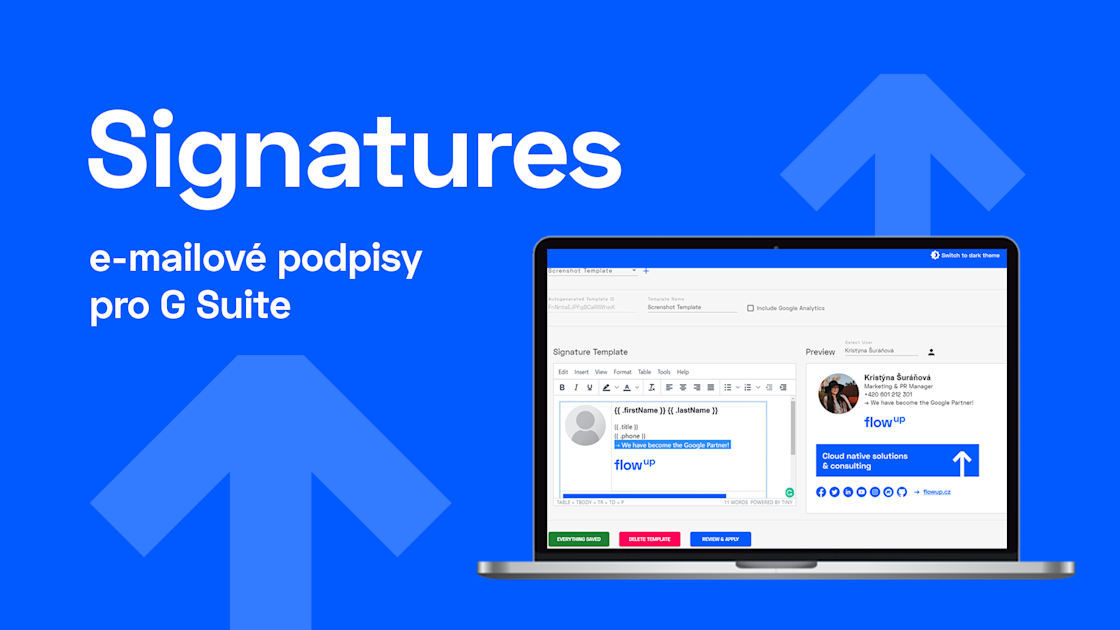 FlowUp - Signatures pro Gmail