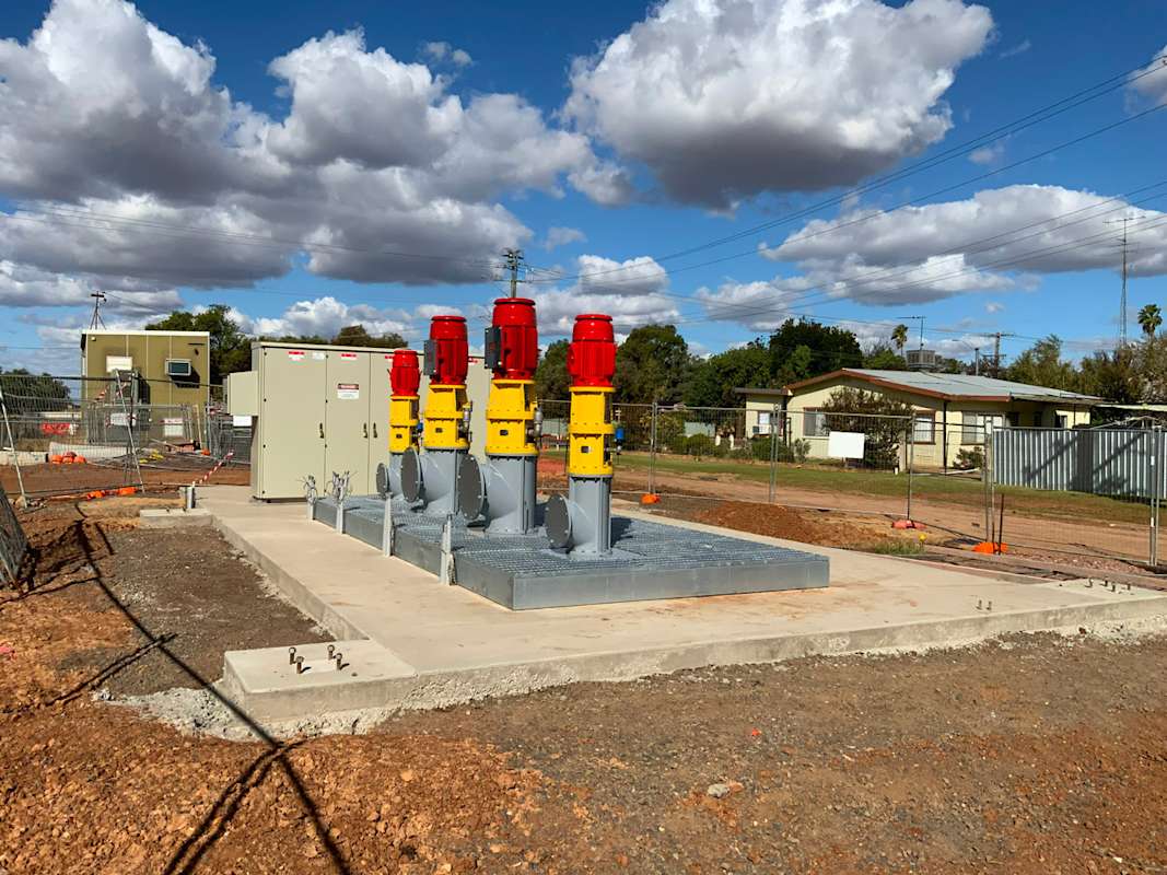 Work Progresses For Hanwood Stormwater Pump And Levee Installation ...