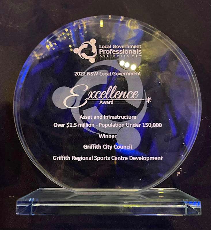 Griffith Regional Sports Centre Wins Excellence Award | The Griffith ...
