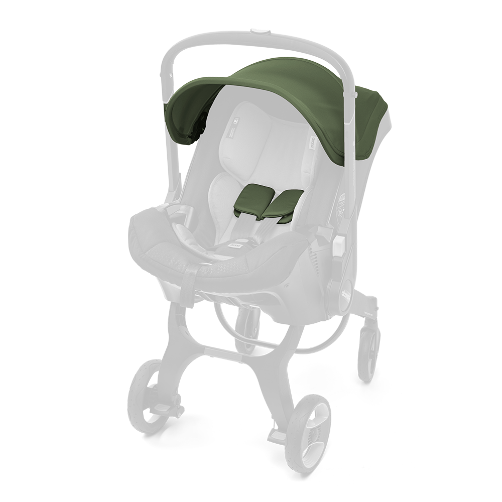 Canopy & Shoulder Pads - Desert Green | Doona™ | Spare Parts