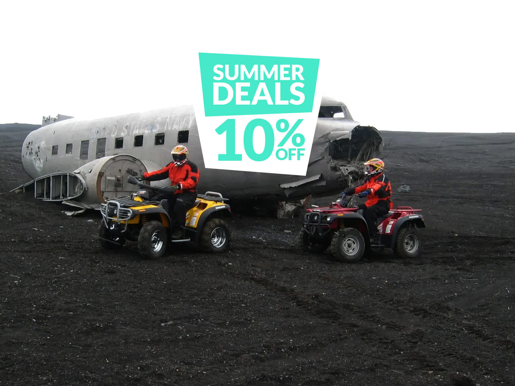 DC-3 Plane Wreck Black Beach ATV Adventure | Reykjavik Excursions