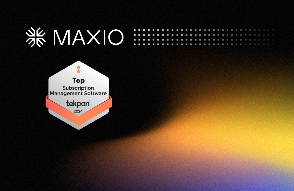 Maxio Named One of the Best Subscription Management Software by Tekpon | Maxio