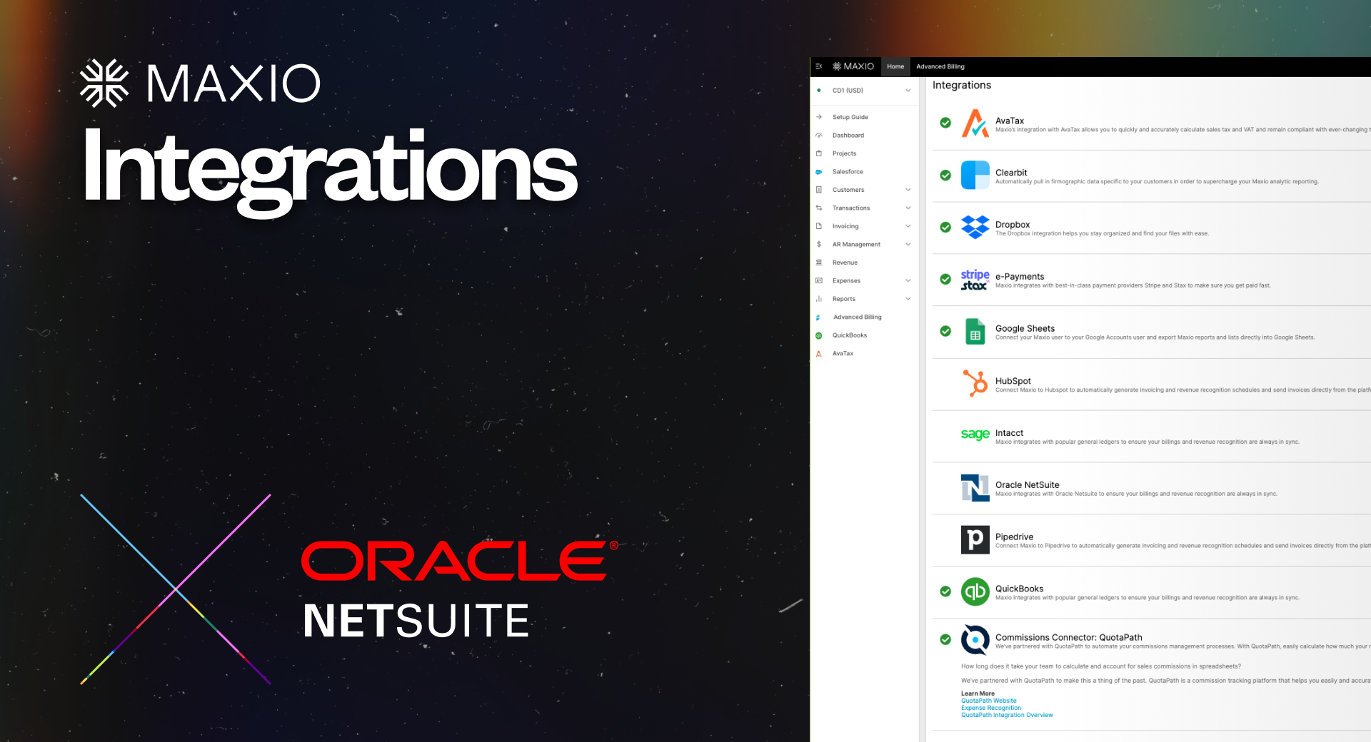 NetSuite Integration for Your SaaS Business | Maxio