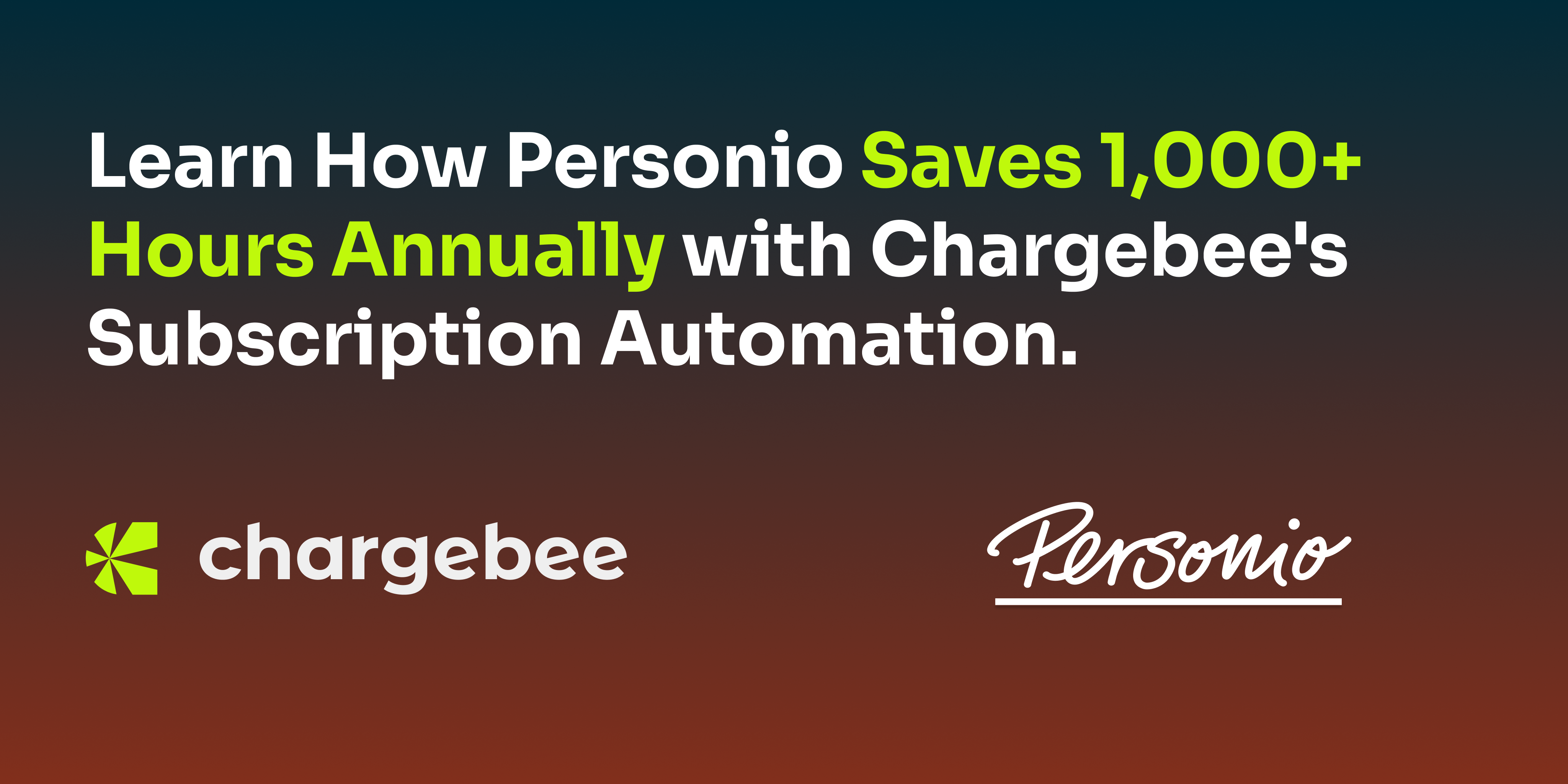 Personio Saves 1,000+ Hours Annually with Chargebee's Subscription Automation | Case Study